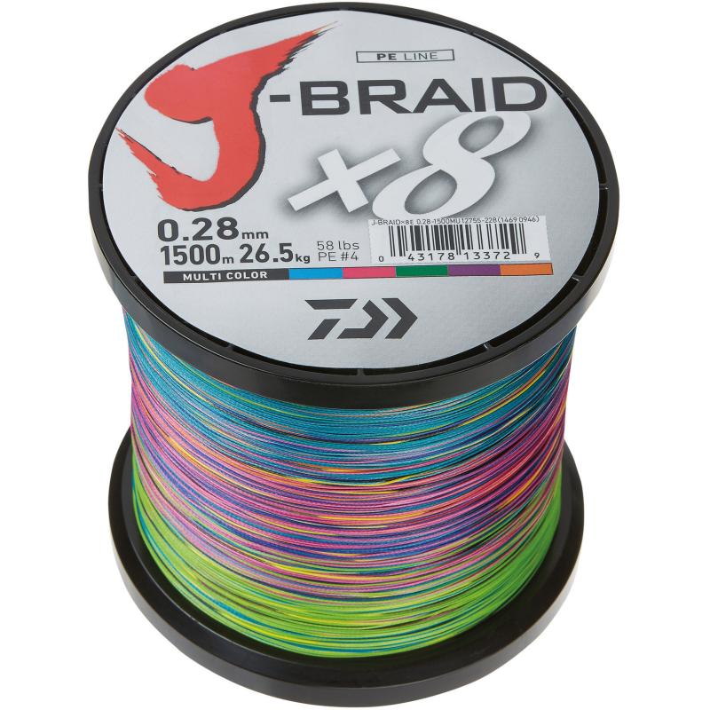 Daiwa J-Braid X8 0.35mm-1500m multi-c