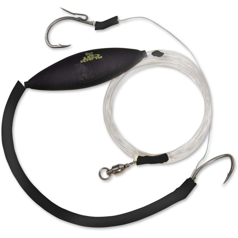 Mikado Wels-Rig „Live Bait/Eel Rig” 100cm Hakengröße - 2/0