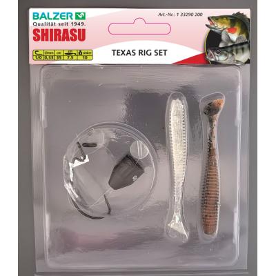 Balzer Texas Rig Zander, Gr. 1/0, 35cm Schnur 0,33mm, 7,5cm, 10g.