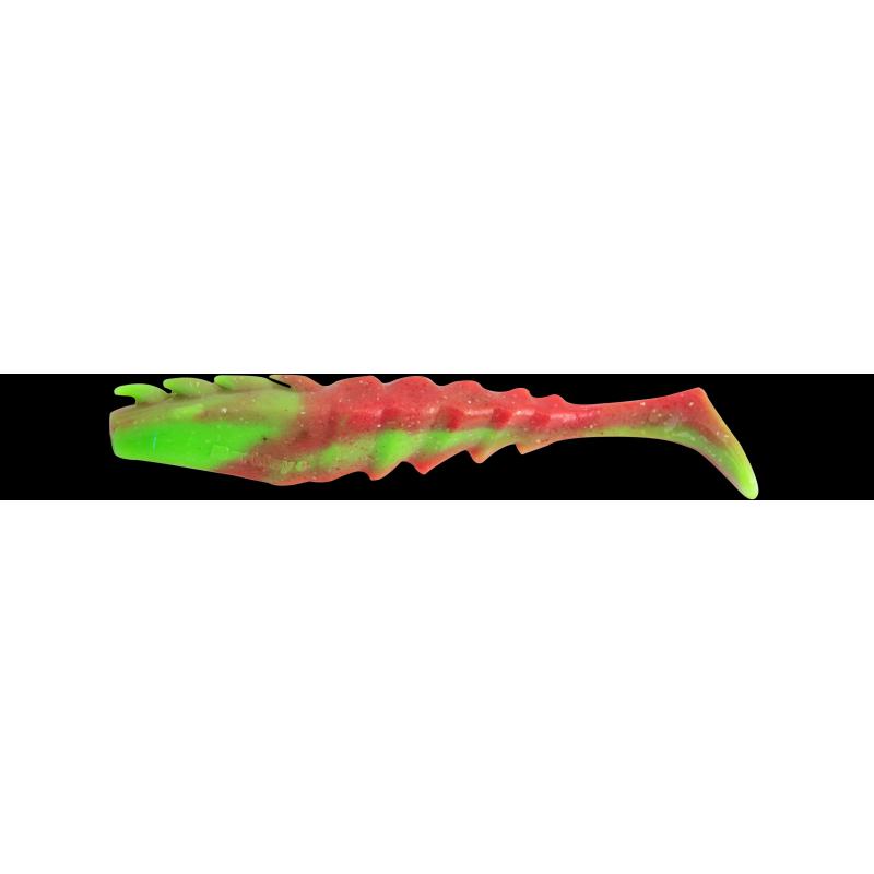 Berkley Gulp!® Nemesis Prawn Paddle Tail Nuclear Chicken 4 Stk, 10 cm