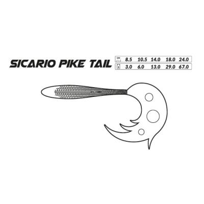 Mikado Sicario Pike Tail 24Cm/67G/Pike