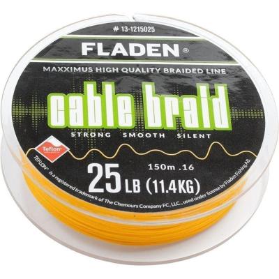 Fladen Maxximus Cable Braid yellow 150m 0.30mm 50lbs 22.7kg