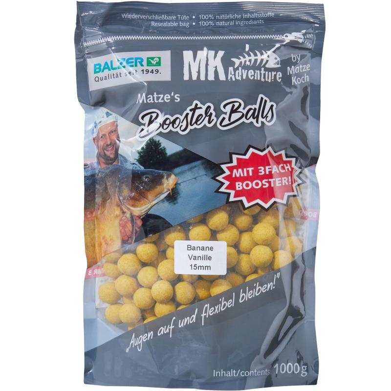 Balzer MK Boilies Clever Ball Banana-Vanilla 15 and 20mm mixed, 1kg