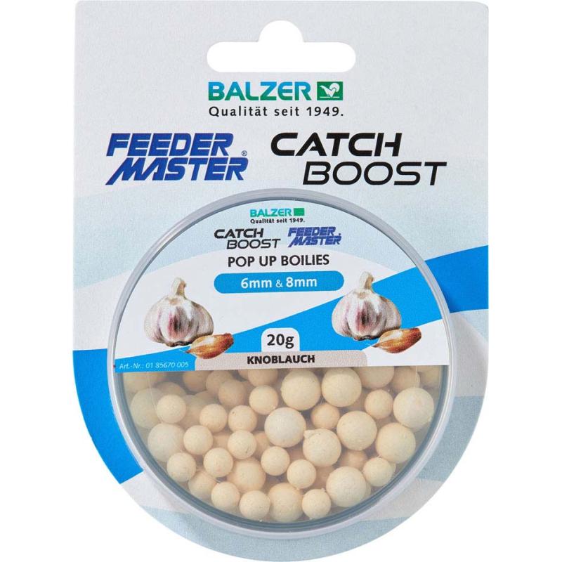 Balzer Pop-Up Boilies 6mm and 8mm mixed, white garlic