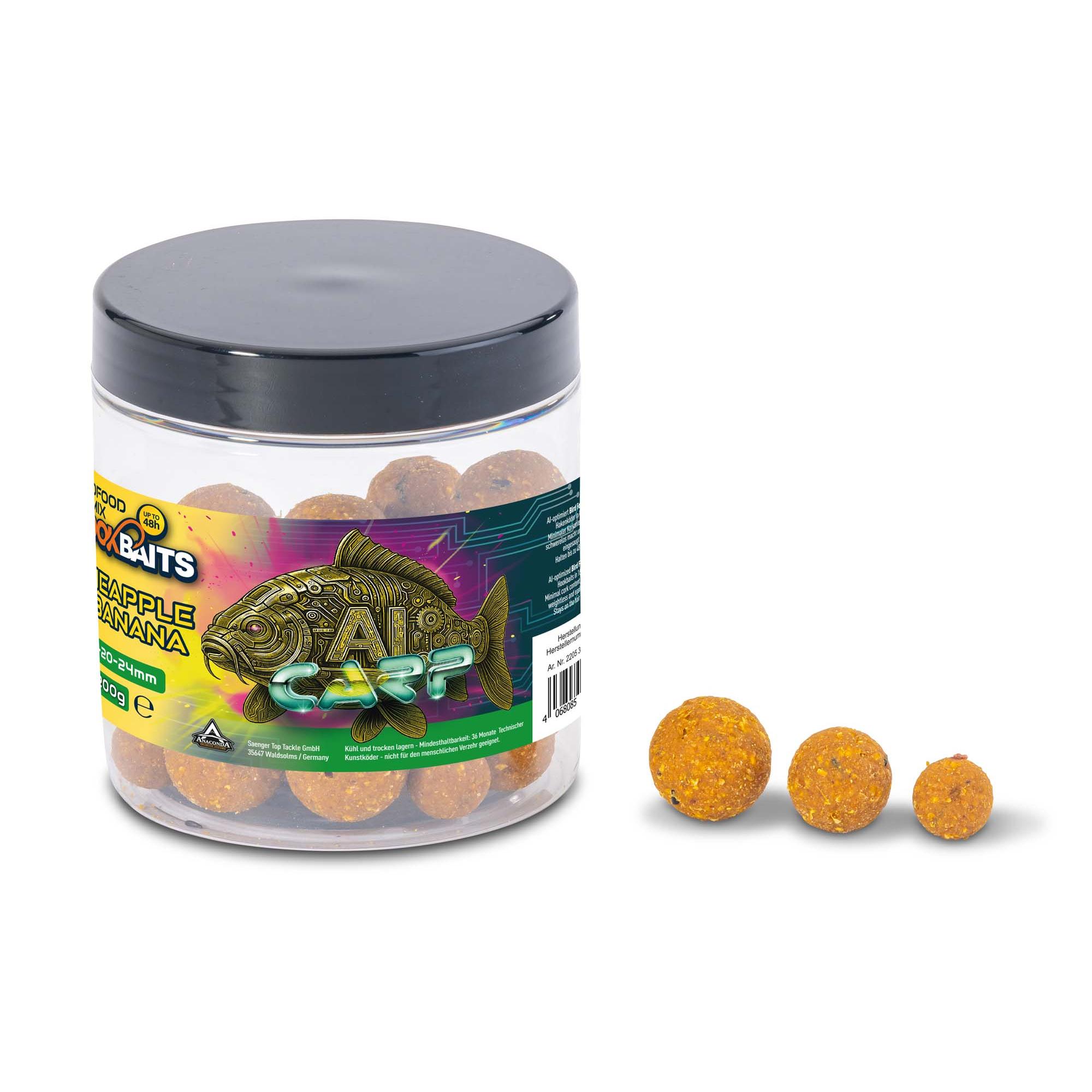 ANAC.AI Carp R2 Pineapple-Banana hookbaits 16,20,24mm 200g