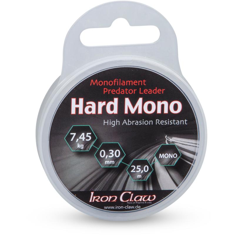 IRON CLAW Hard Mono Transp. Clear 25m 0,30mm/6,75Kg