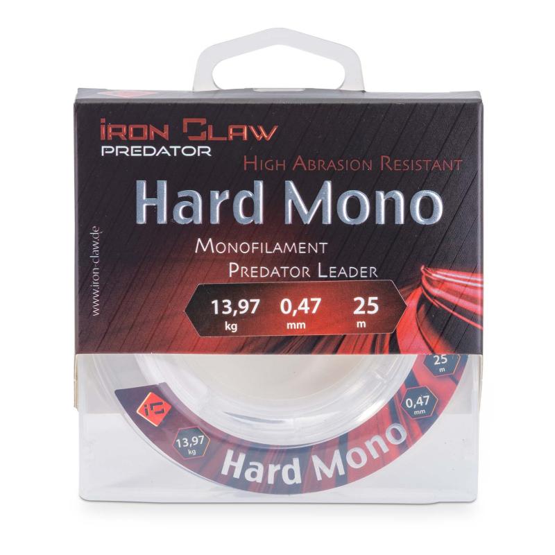 Fil rigide mono transparent IRON CLAW 25 m 0,35 mm / 8,30 kg